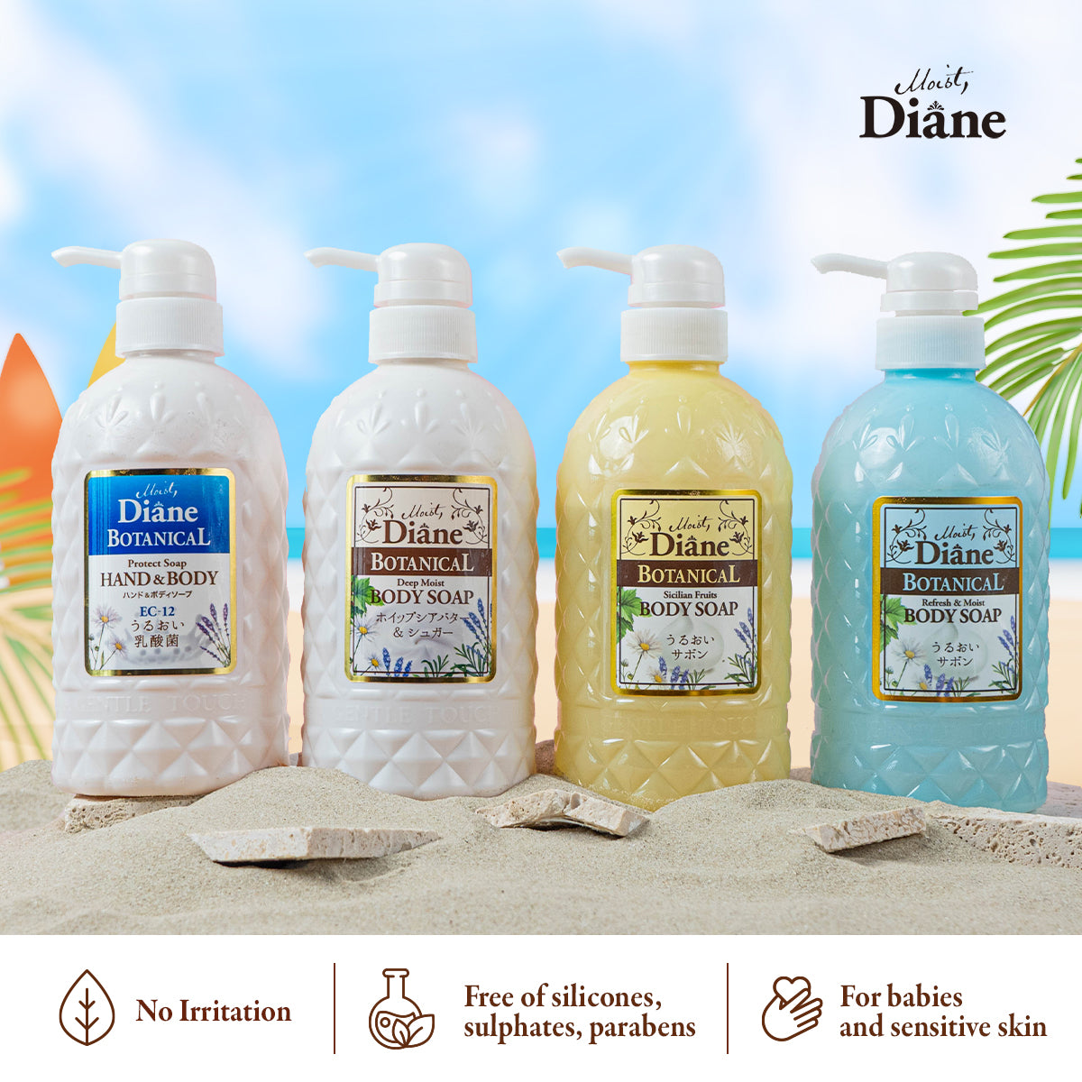 Moist Diane Botanical Sicilian Fruits Body Soap 500ml – W Cosmetics