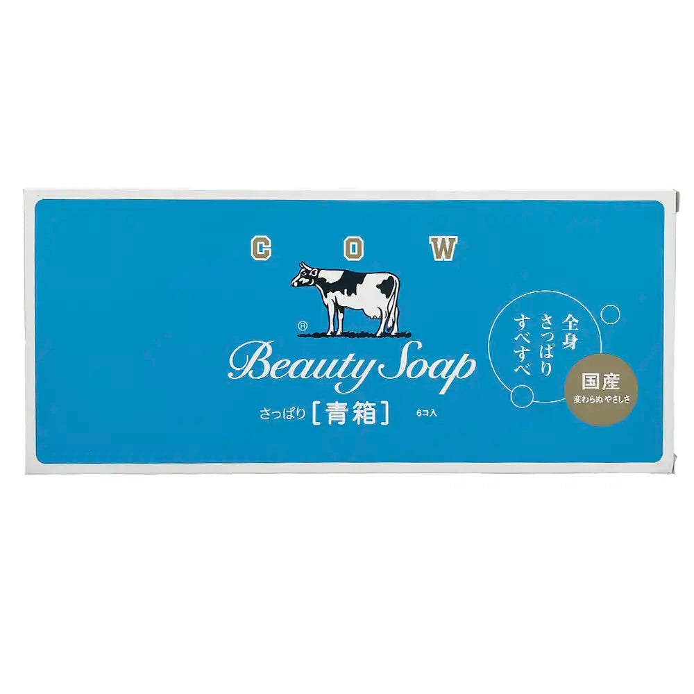 Cow Brand Beauty Soap Blue Box 6Pcs – W cosmetics