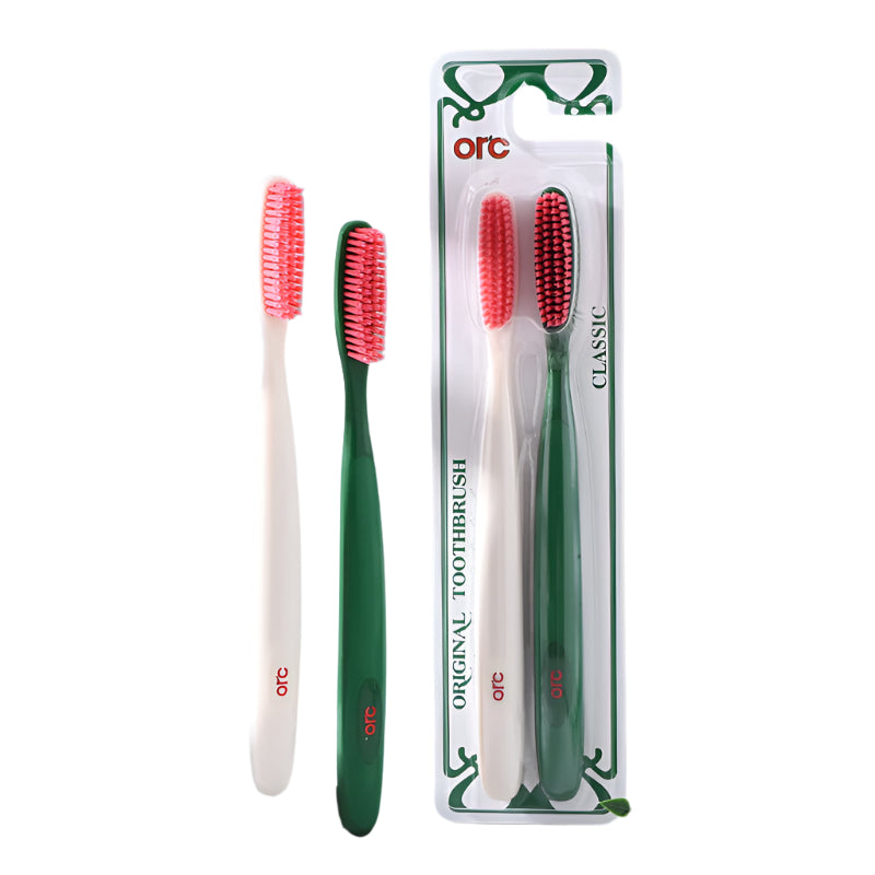 ORC Classic Long-Handled Luxury Toothbrush 2pcs – W cosmetics